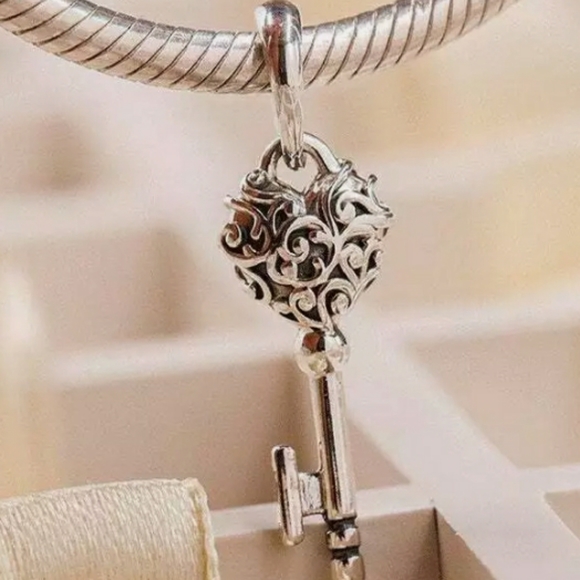 Pandora | Jewelry | Pandora Silver Regal Key Pendant Or Charm | Poshmark